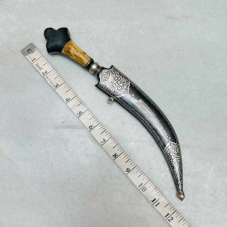 Assorted Mughal Arabic Turkish Islamic Knife Khanjar Dagger With Silver ...