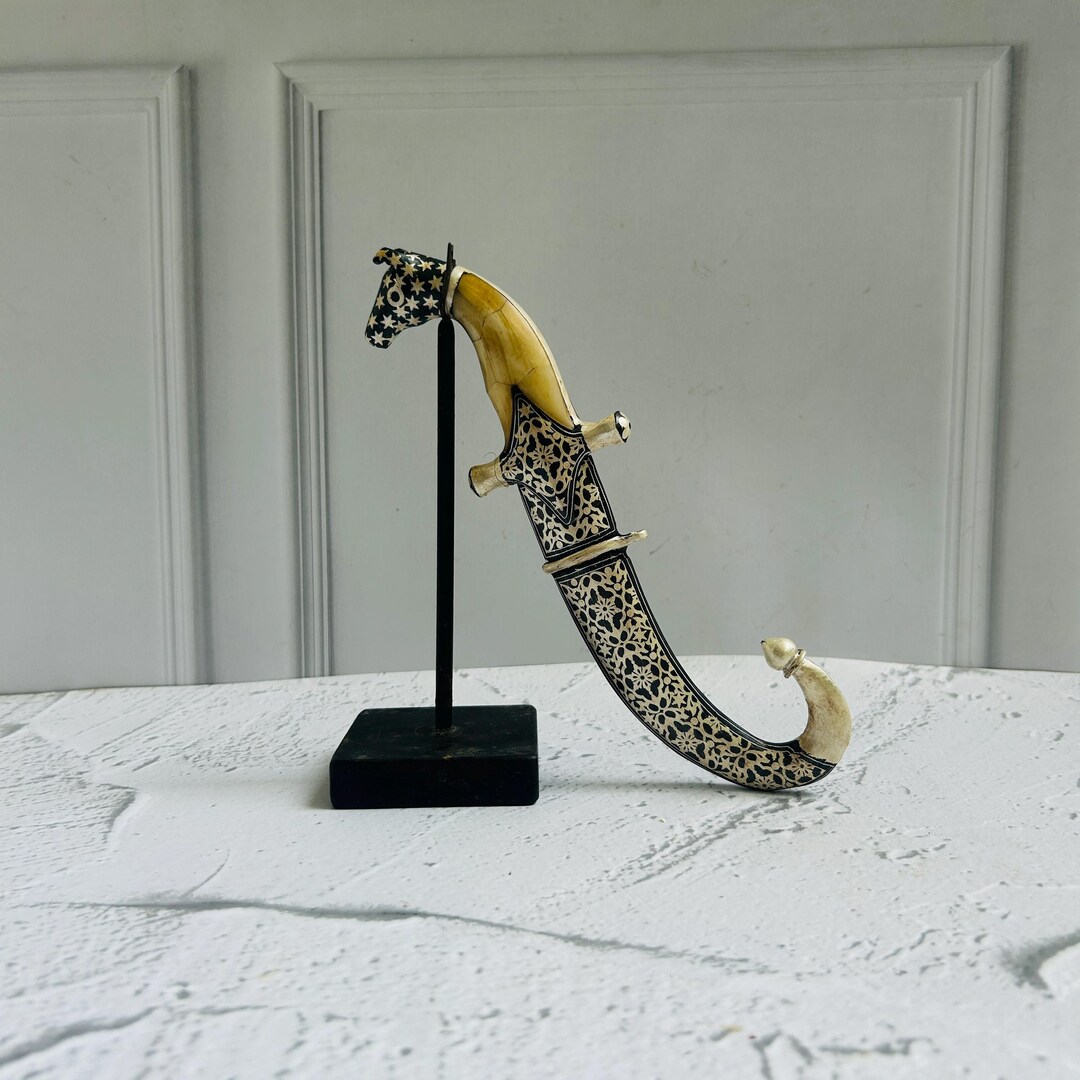 Indian Assorted Ottoman Khanjar Dagger With Silver Koftgari & Damascus ...
