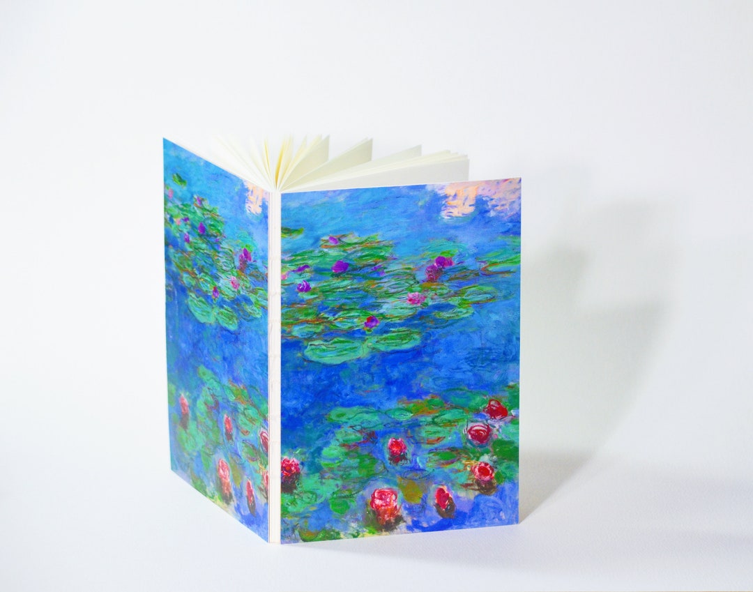 Claude Monet Water Lilies Sketchbook Exposed Spine Art Journal ...