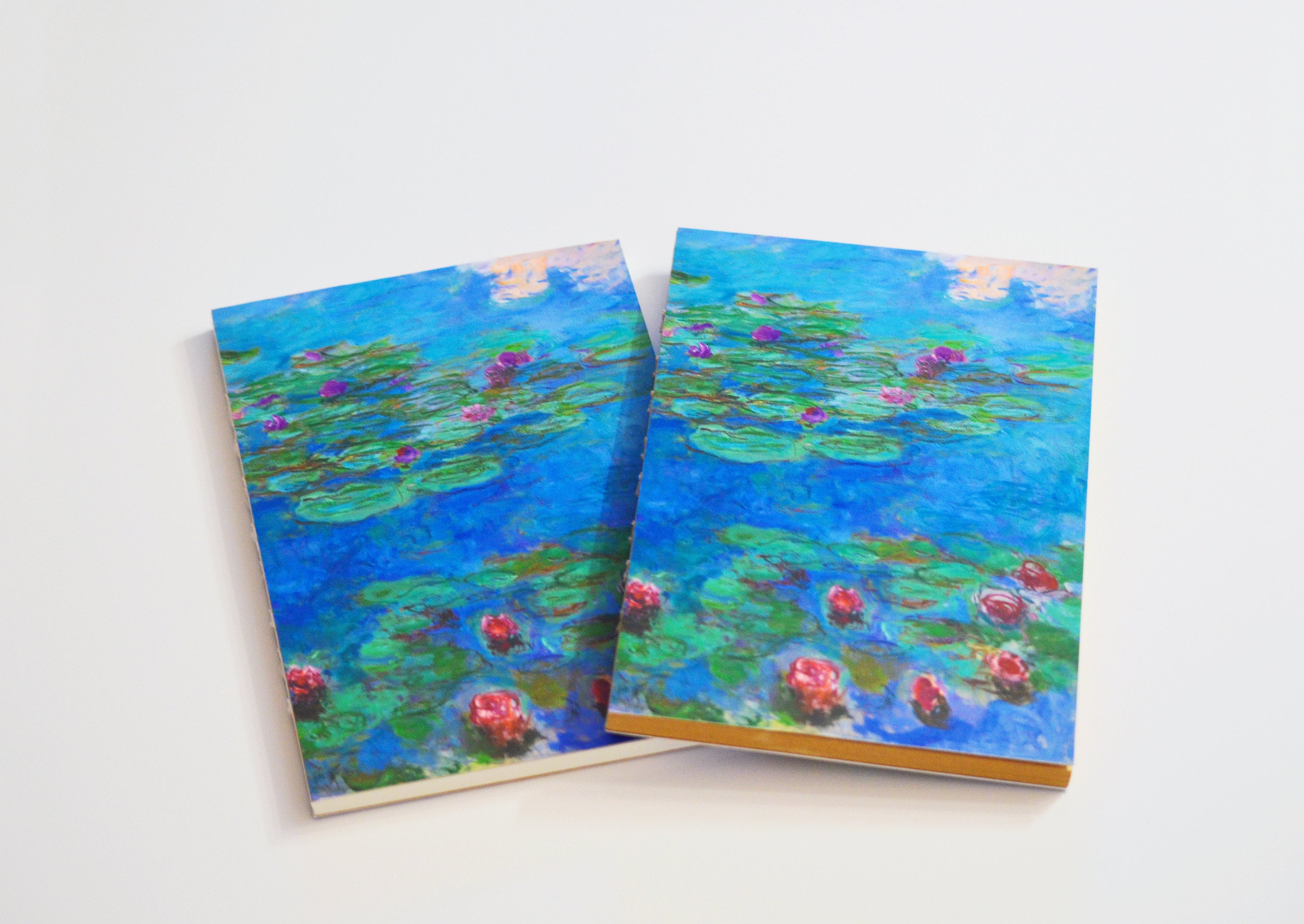 Claude Monet Water Lilies Sketchbook Exposed Spine Art - Etsy