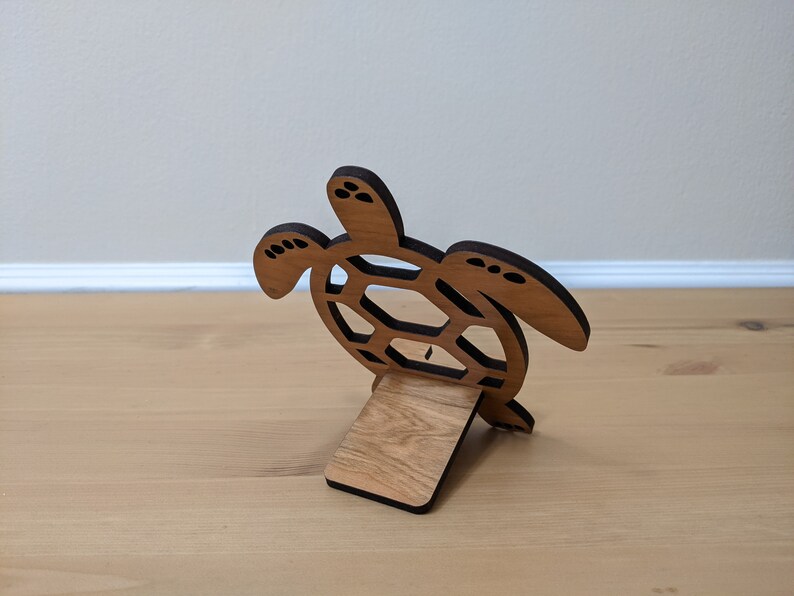 Sea Turtle Cell Phone Stand Sea Turtle Valentine's Day - Etsy