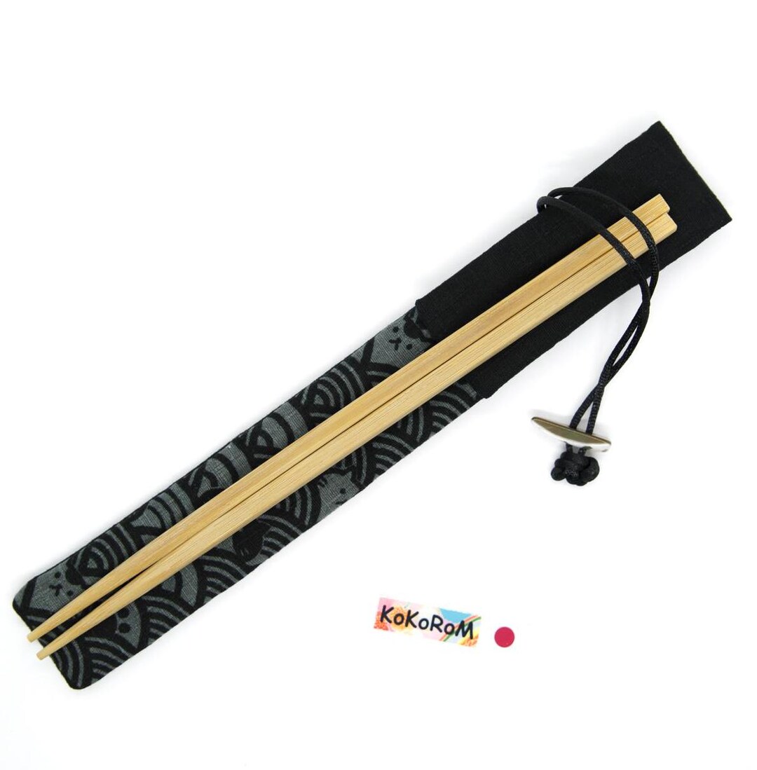Japanese Wave Seigaga Cat NAMIMA-NEKO Chopsticks Case / Beautiful ...