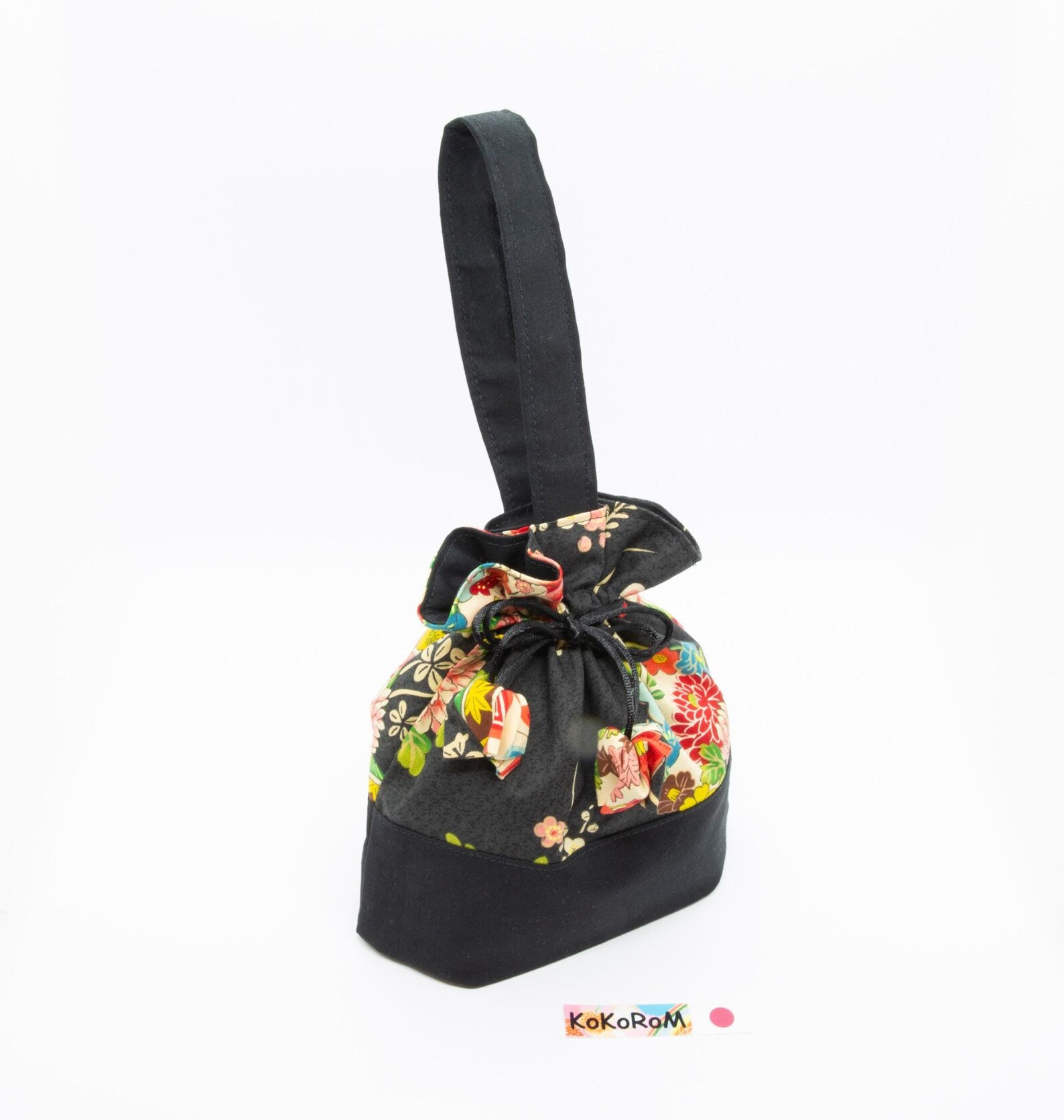 Japanese Drawstring Bag Kinchaku / Beautiful Handmade Gift Kimono ...