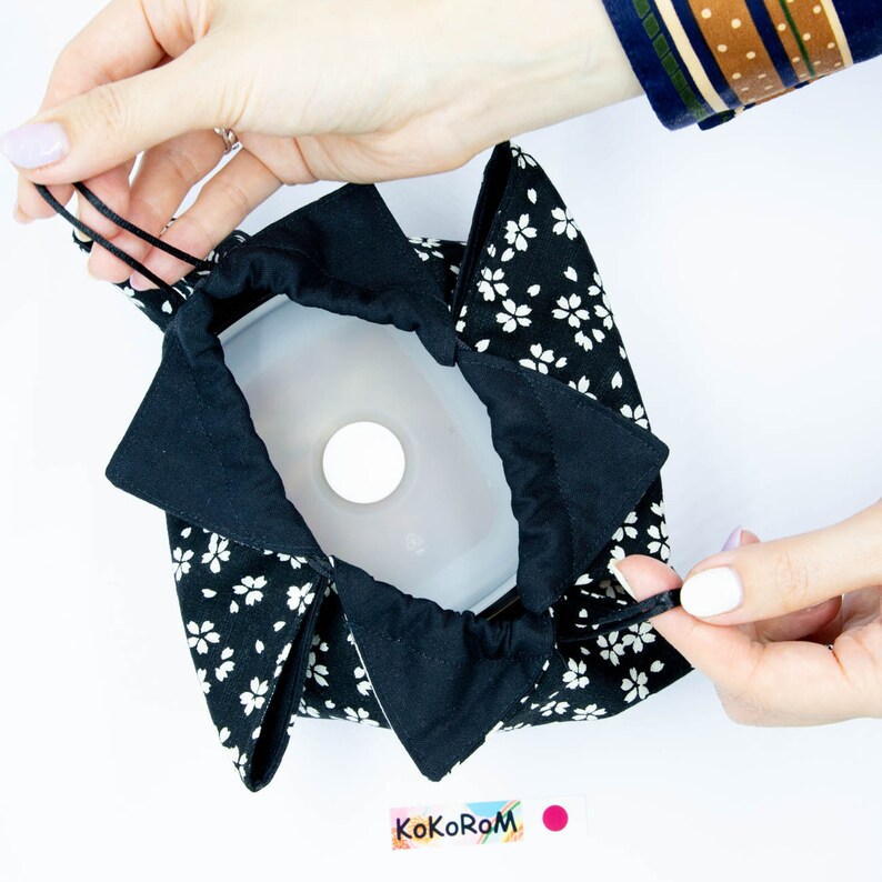 Japanese Sakura Drawstring Bag Kinchaku // Kawaii Handmade Gift ...