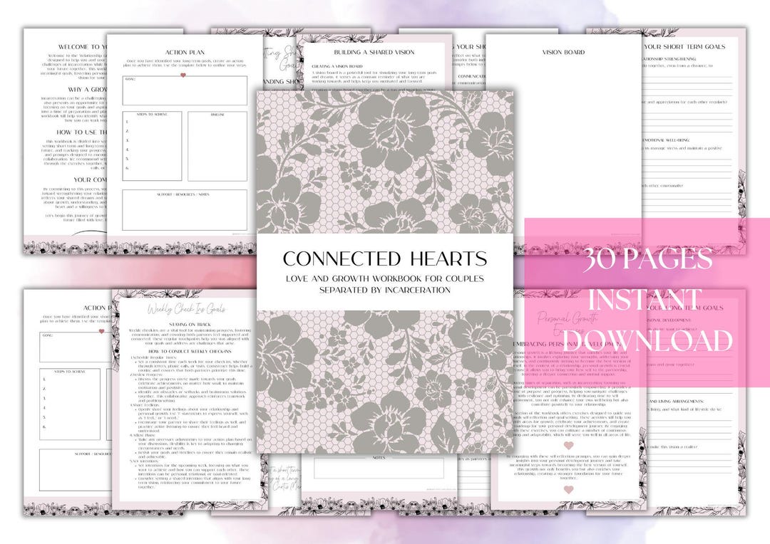 Connected Hearts Prison Wives Workbook / Prison Wife / Prison ...