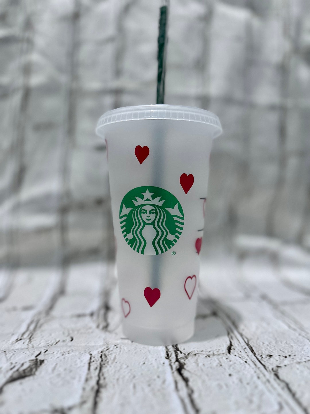 Valentine Starbucks Cold Cup 24fl Oz - Etsy