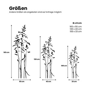 Sticker/sticker Grasses Stalks Window Film Door Film Glass Decor Glass ...