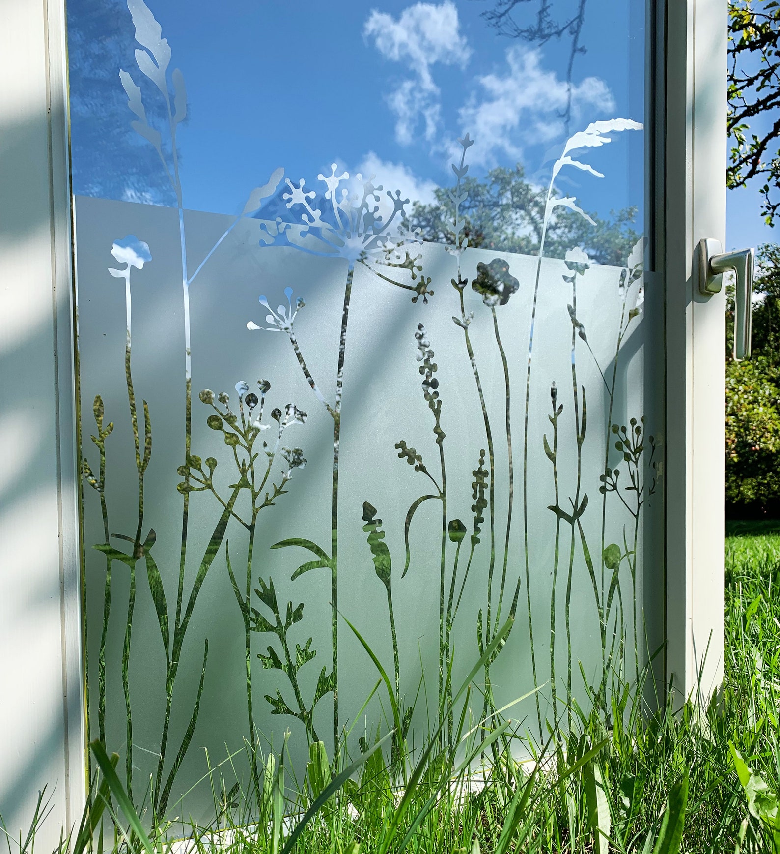 Window Film Grasses, Privacy Film, Frosted Glass Film, Sandblasted Look ...