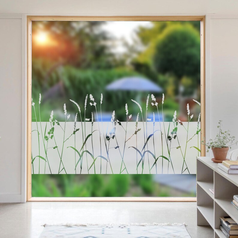 Window Film Grasses, Privacy Film, Frosted Glass Film, Sandblasted Look ...