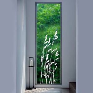 Sticker/sticker Grasses Stalks Window Film Door Film Glass Decor Glass ...