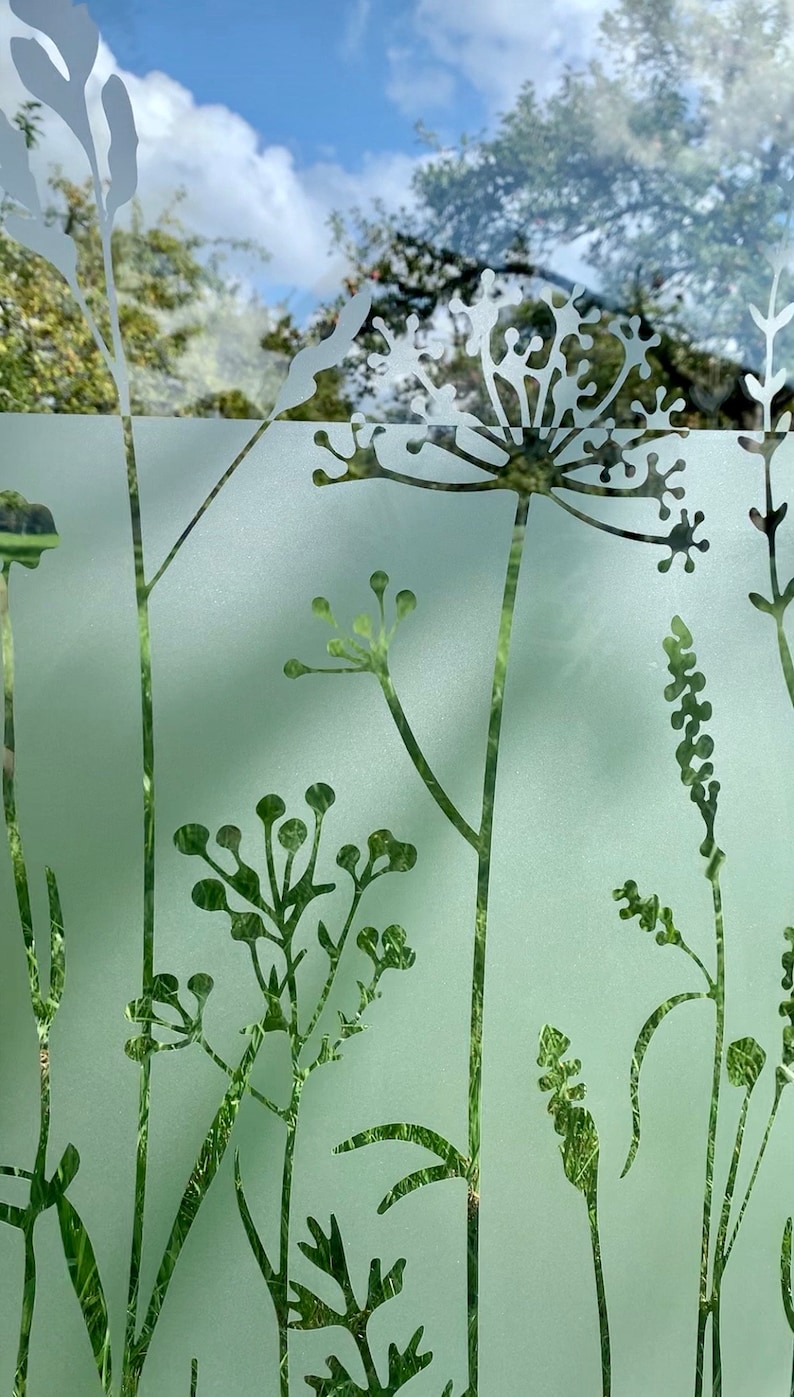 Window Film Grasses, Privacy Film, Frosted Glass Film, Sandblasted Look ...