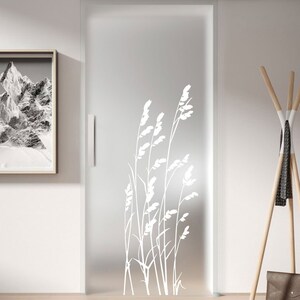 Sticker/sticker Grasses Stalks Window Film Door Film Glass Decor Glass ...