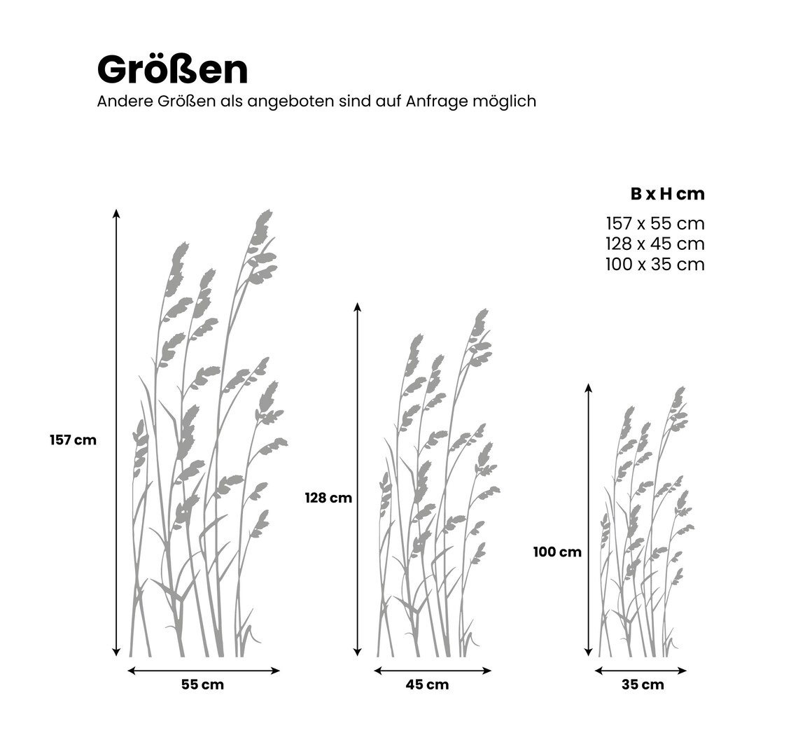 Sticker/sticker Grasses Stalks Window Film Door Film Glass Decor Glass ...