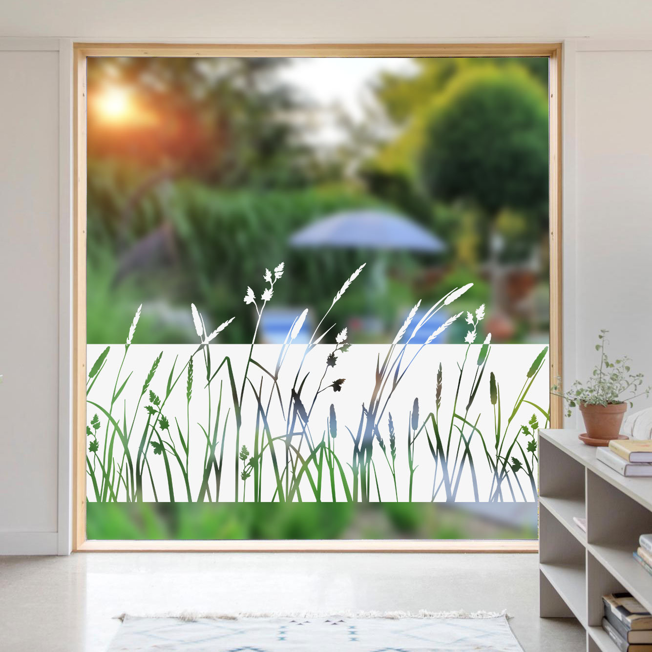 Window Film Grasses, Privacy Film, Frosted Glass Film, Sandblast Optics ...
