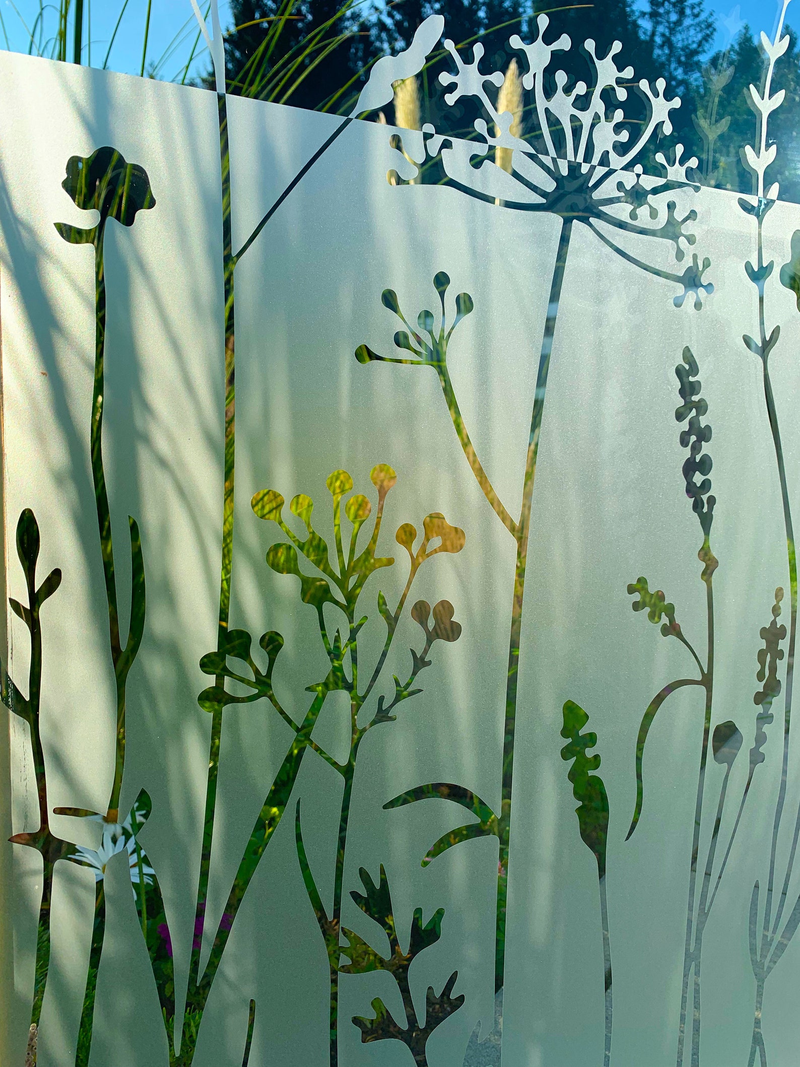 Window Film Grasses, Privacy Film, Frosted Glass Film, Sandblasted Look ...
