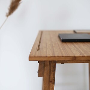 Standing Work / Office Bamboo / Oak Desk. Minimalist Sustainable ...