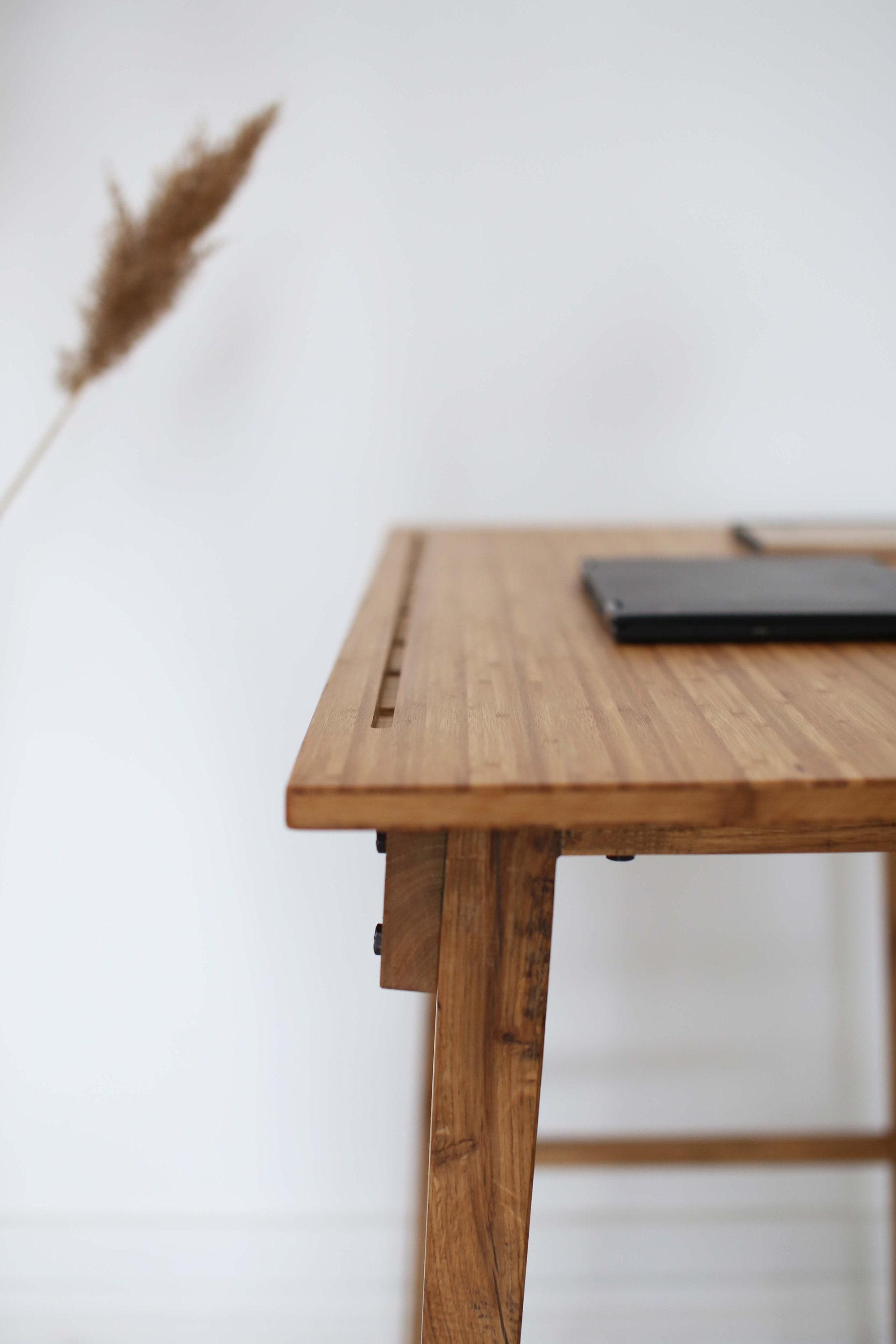 Standing Work / Office Bamboo / Oak Desk. Minimalist Sustainable ...