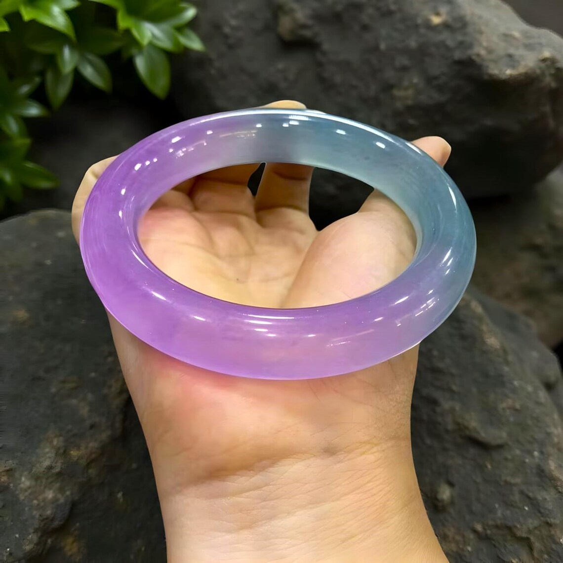 Natural High Ice Jade Bangle for Women|ice Crystal Jadeite Jade Bangle ...