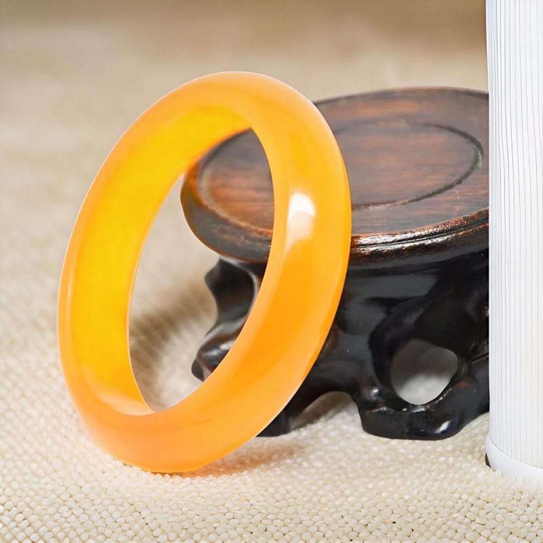 Natural! Yellow Jade Bangle for Women|yellow Jadeite Auspicious Jade ...