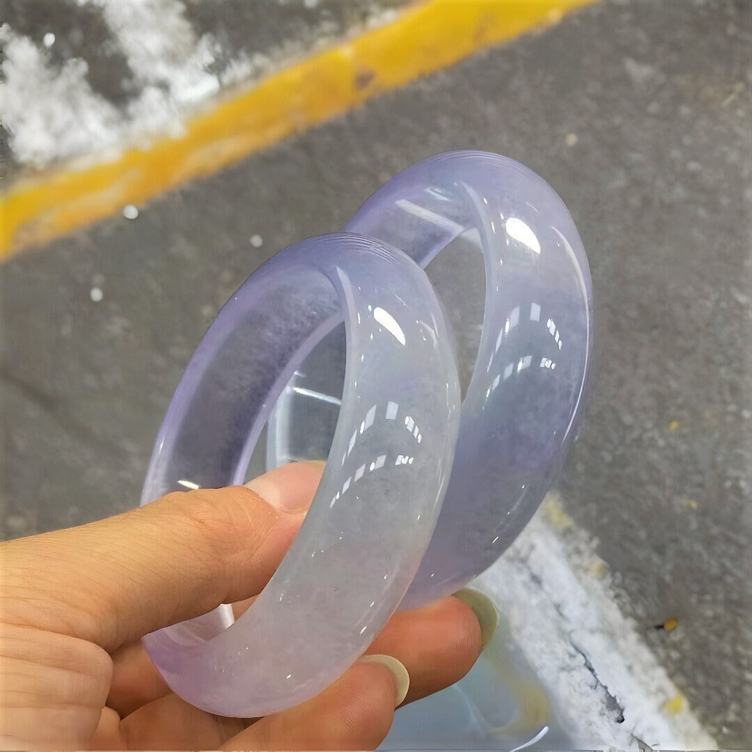 Natural Purple Jade Bangle for Women|healing Gemstone Jade Jewelry ...