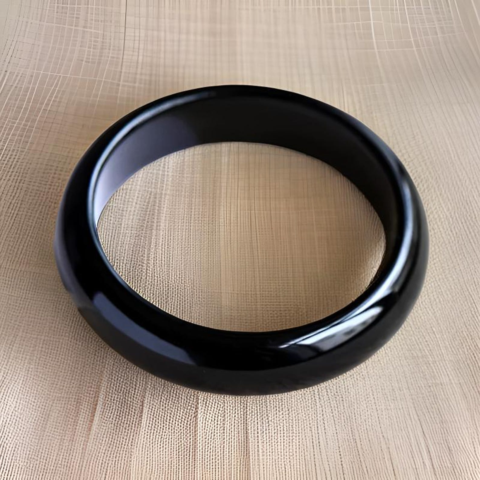 Black!!! Natural Chalsedony Jade Bangle for Women|lucky Jade Bangle ...