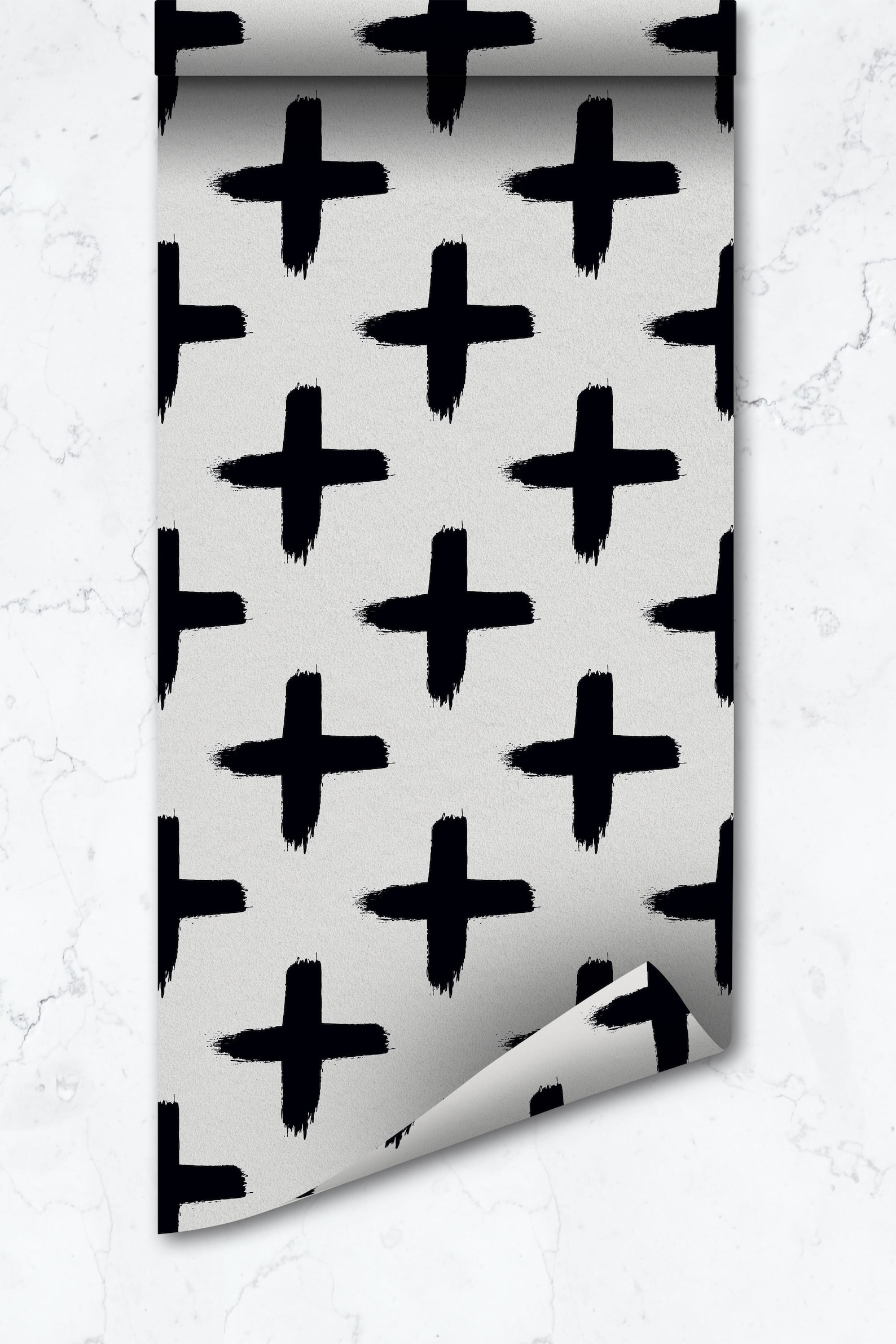 Scandi Cross Pattern Removable Wallpaper / Self Adhesive or Traditional ...