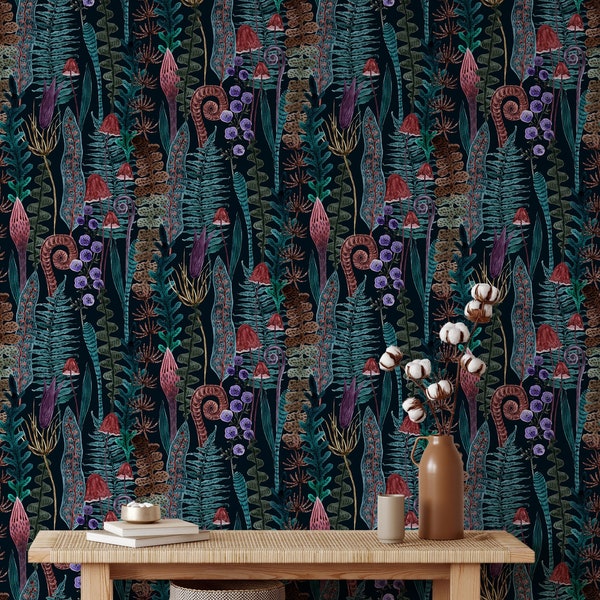 Gothic Style Wall Mural Occult Wall Mural Mystical Wallpaper Mural With ...