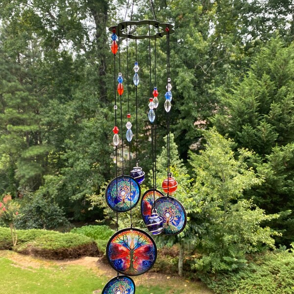 Glass Wind Chime - Etsy