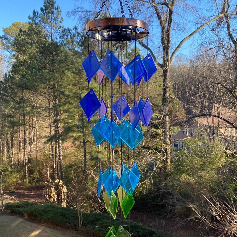 Glass Wind Chime - Etsy