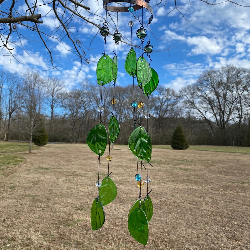 Glass Windchimes - Etsy