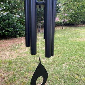 60 Inch Large Black Aluminum Wind Chime: Deep Tone, Relaxing Sound - Etsy