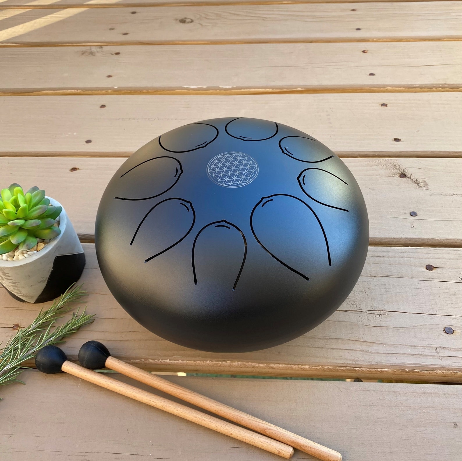 Tank Drum 10 Inch 8 Note Steel Tongue Drum Hand Crafted - Etsy