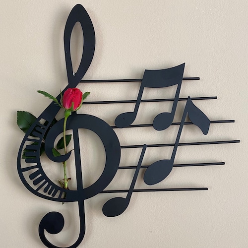 Metal Musical Note Wall Décor. Elegant Wall Décor - Etsy