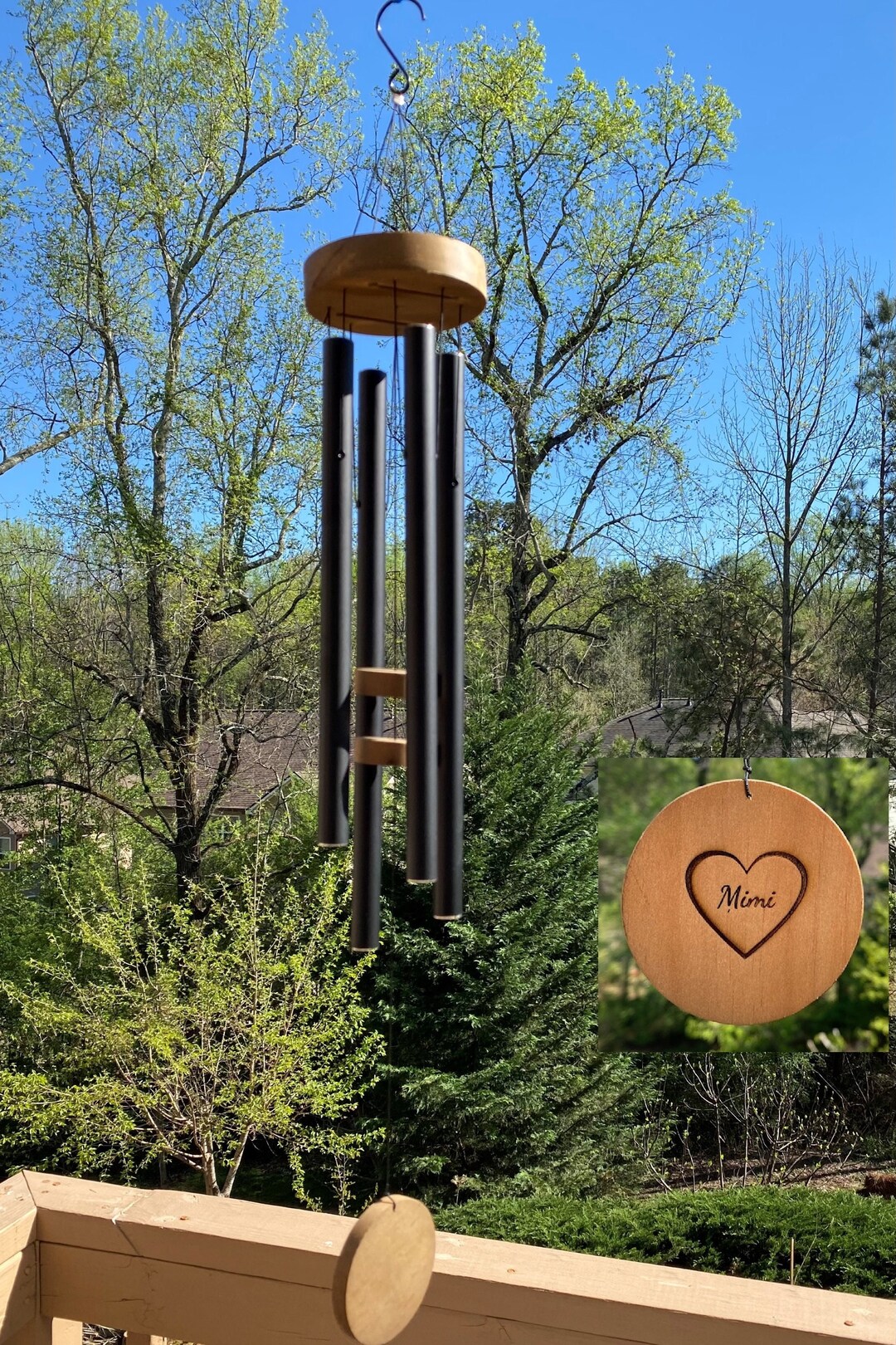 Custom Engraving Optional, Joyous Personalized Wind Chimes, 28 Inch ...