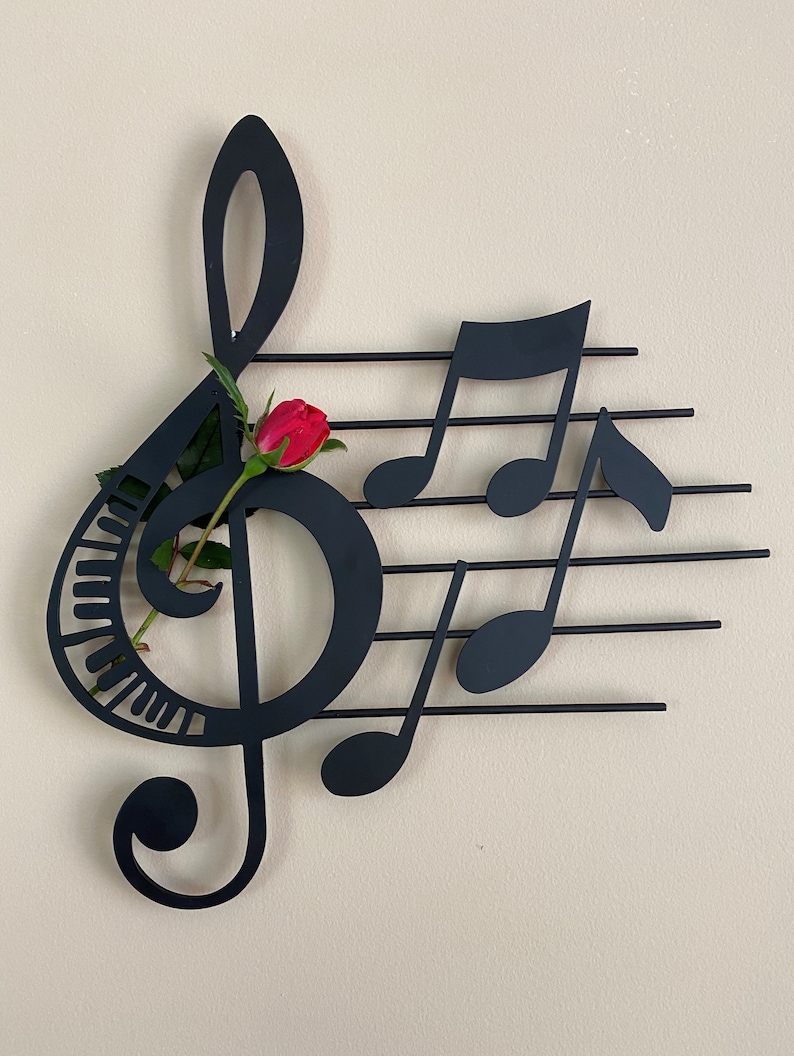Metal Musical Note Wall Décor. Elegant Wall Décor - Etsy