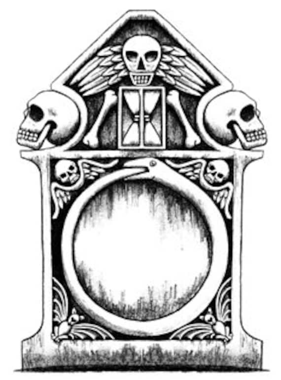 Goth Shrine Rubber Stamp | Etsy