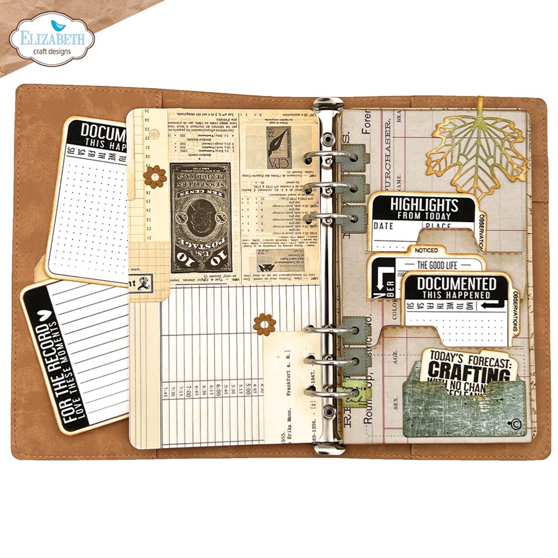 File Folder Page With Pockets - Etsy