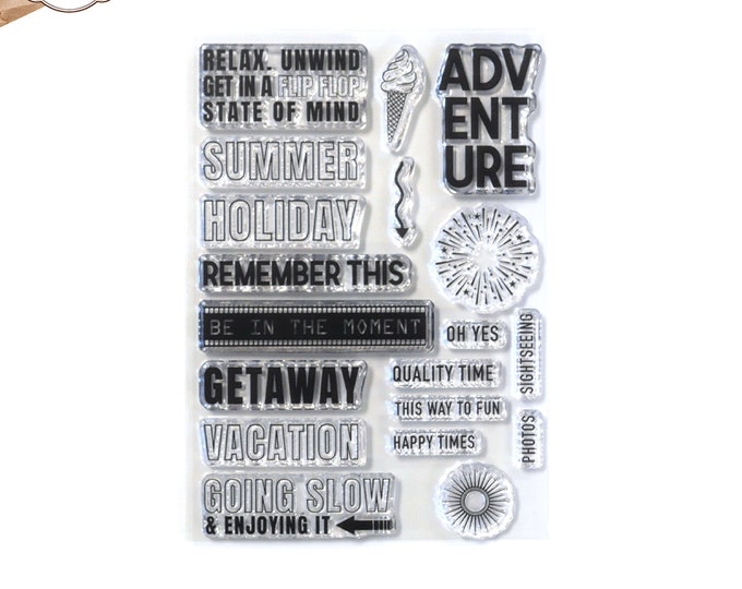 Beautiful Clear Stamp Quality Time - Etsy