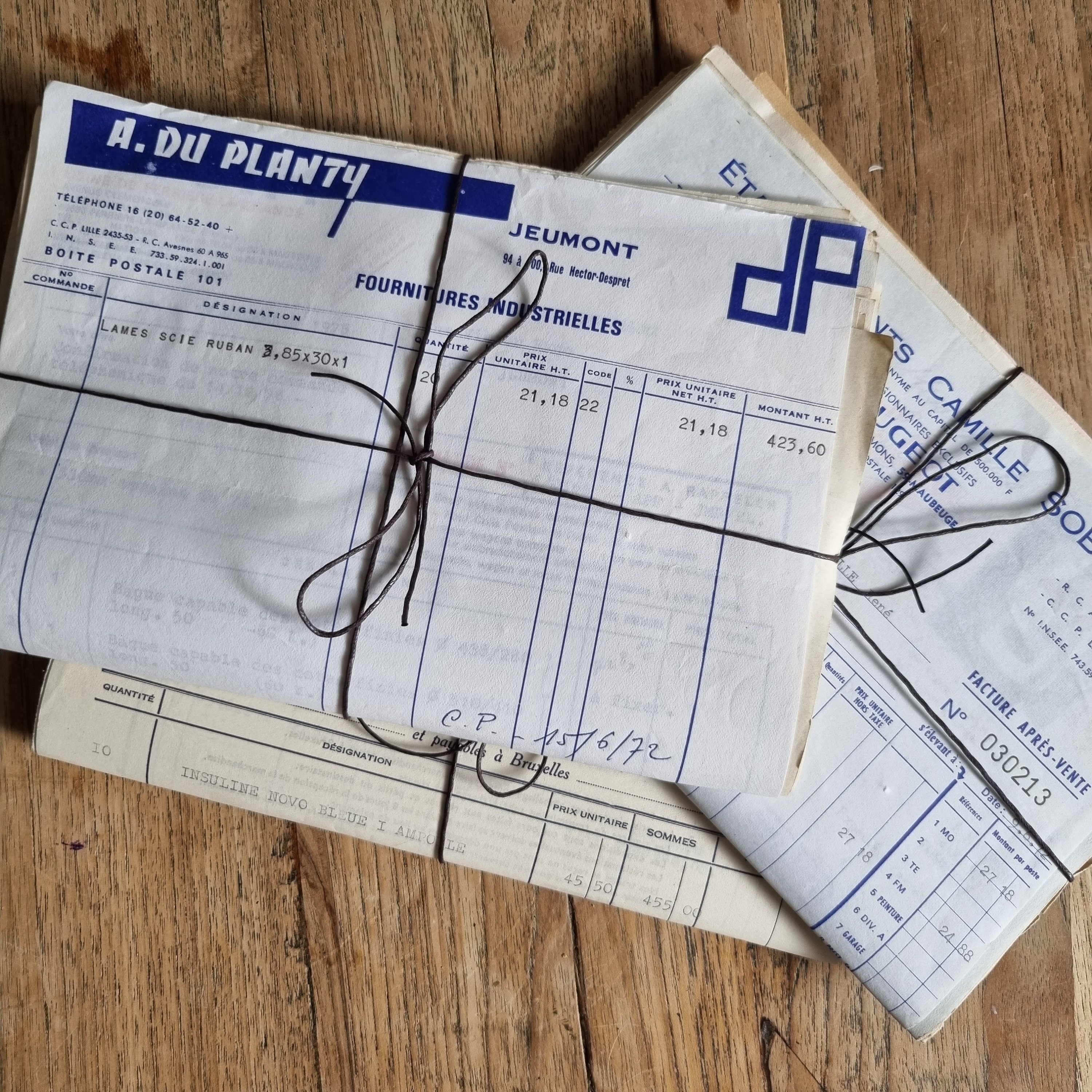 12 Vintage Invoices 1900s France - Etsy