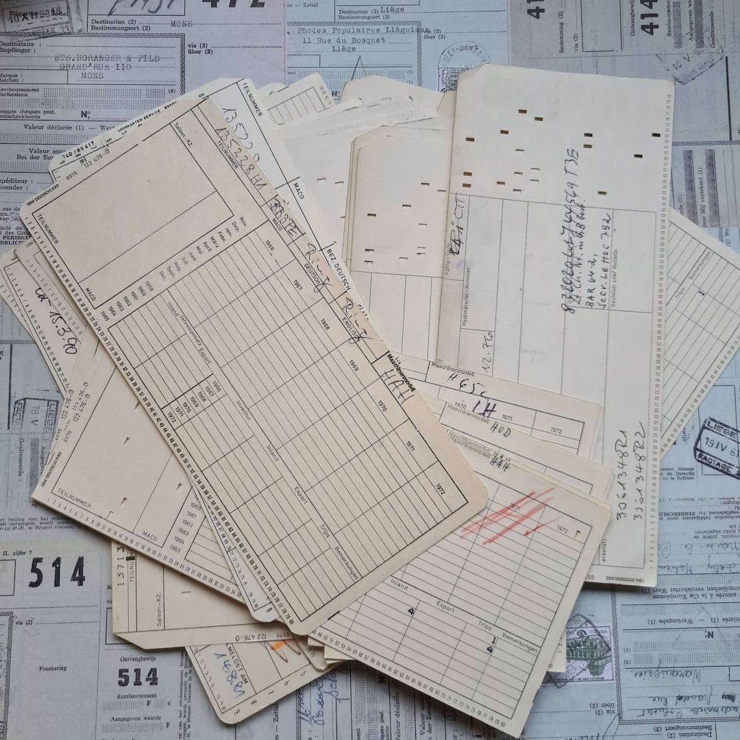 Vintage Index Cards - Etsy
