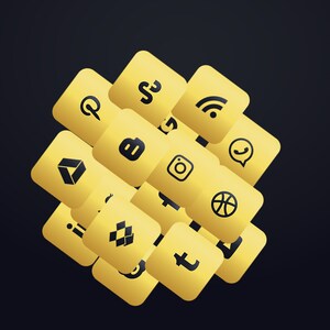 Social Media Icons Highlight Icon Set Minimalist PNG SVG - Etsy