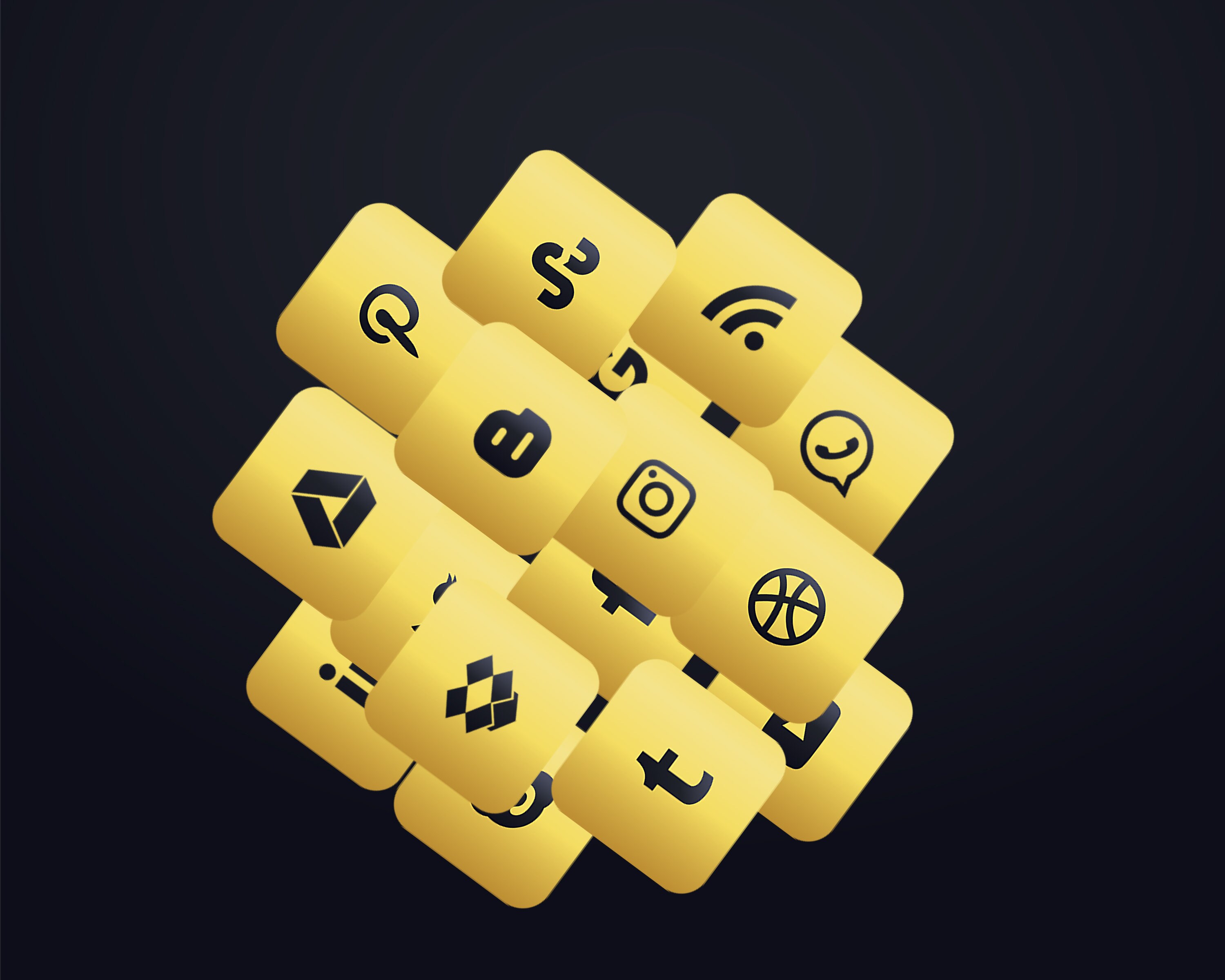Social Media Icons Highlight Icon Set Minimalist PNG SVG - Etsy
