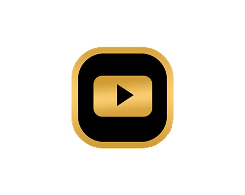 Gold Social Media Icons Luxury Icon Packs PNG SVG - Etsy