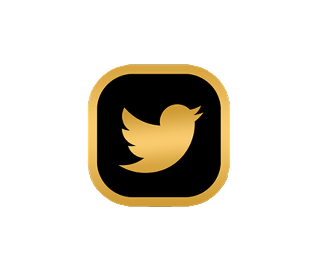 Gold Social Media Icons Luxury Icon Packs PNG SVG - Etsy