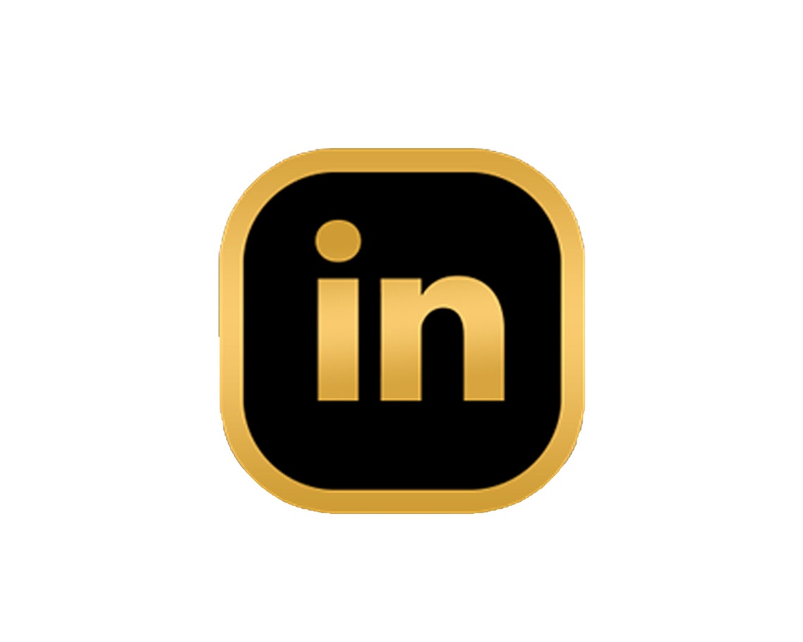 Gold Social Media Icons Luxury Icon Packs PNG SVG - Etsy