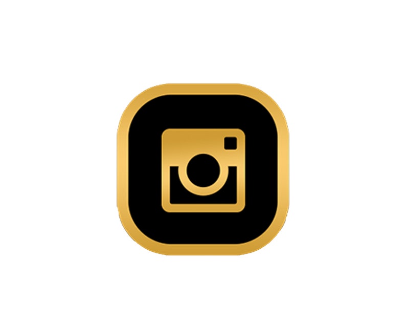 Gold Social Media Icons Luxury Icon Packs PNG SVG - Etsy