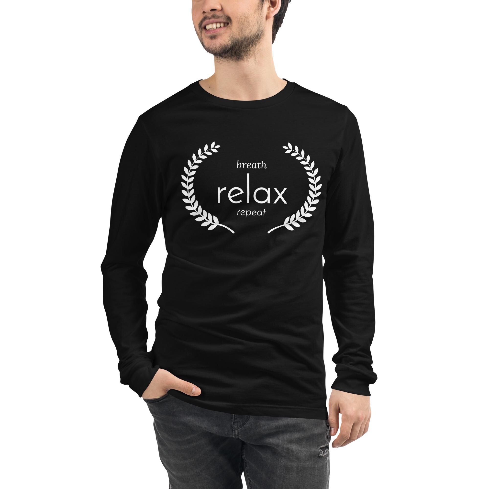 Breath Relax Repeat PNG | Minimalist Quote | Black and White Text ...