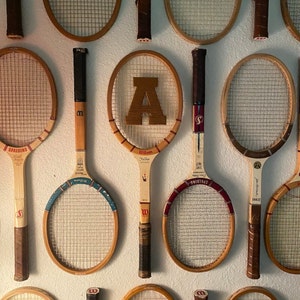 Amorvincittennis|embroidered Vintage Tennis Racket + Press|tennis Gift ...