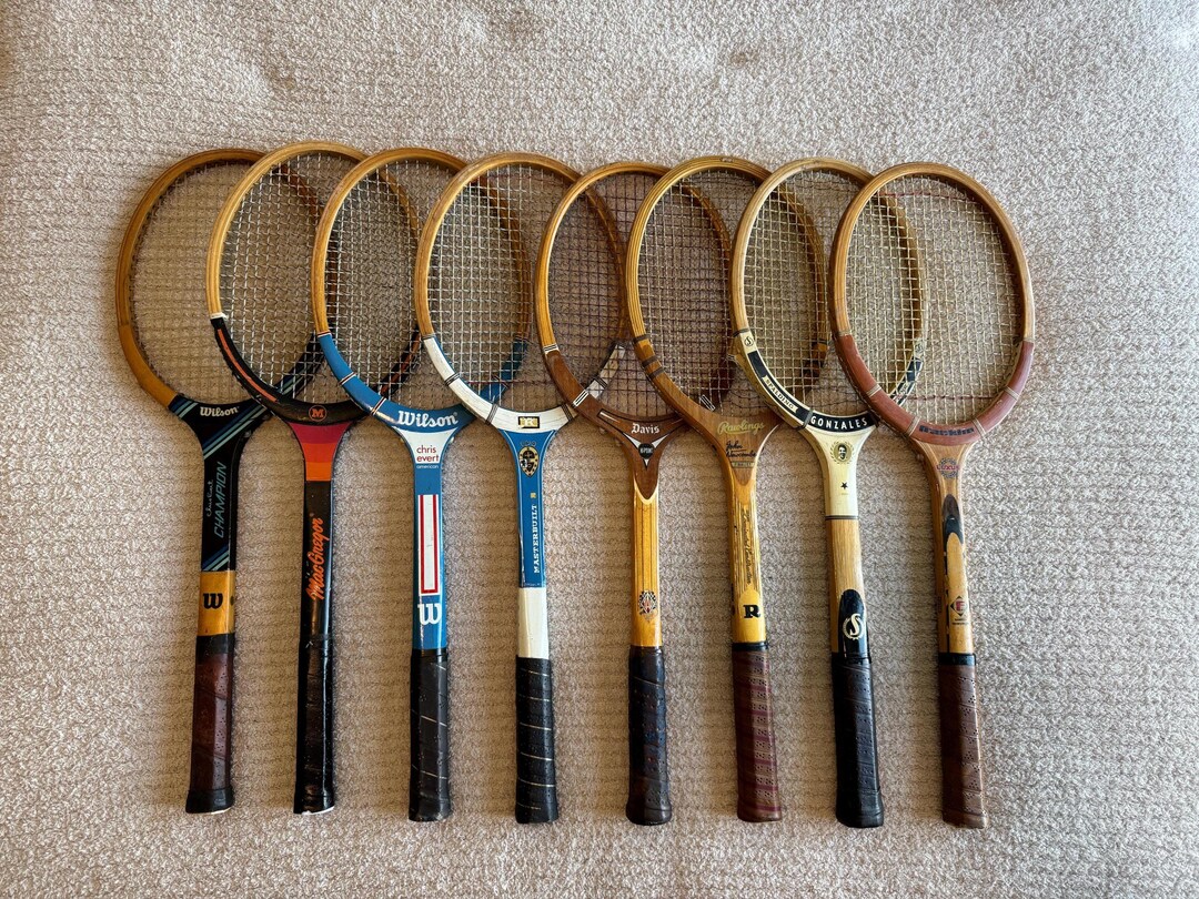 Amorvincittennis|unique 8 Vintage Tennis Rackets|tennis Gift|love ...