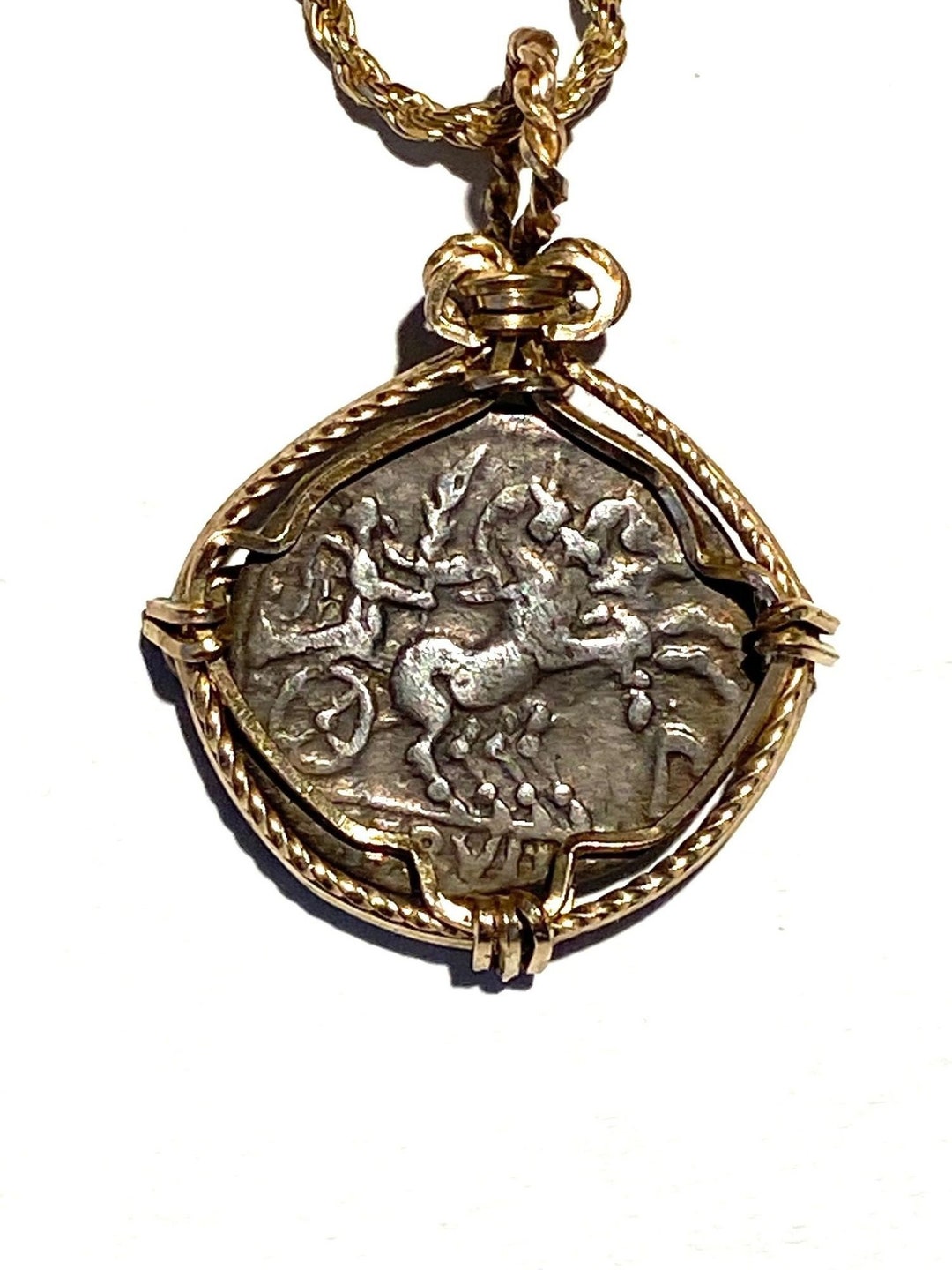 Ancient Roman Chariot Coin - Etsy